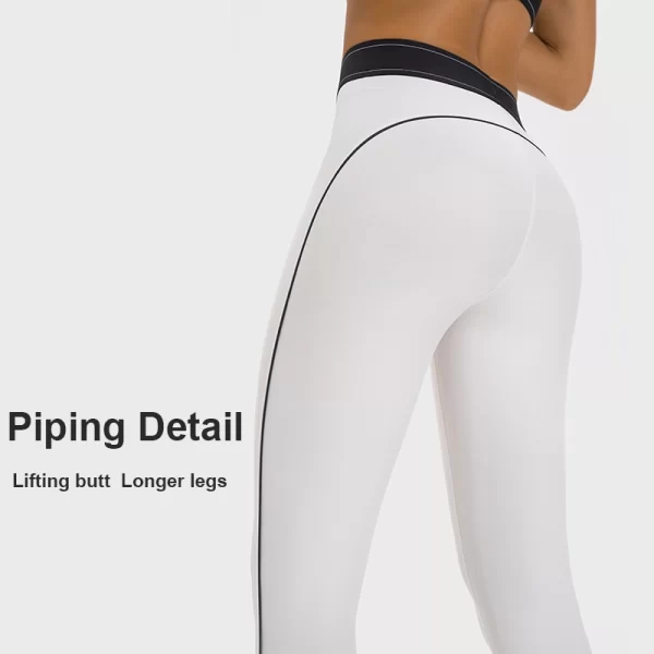 Contrast Leggings for Yoga Running Workout Training