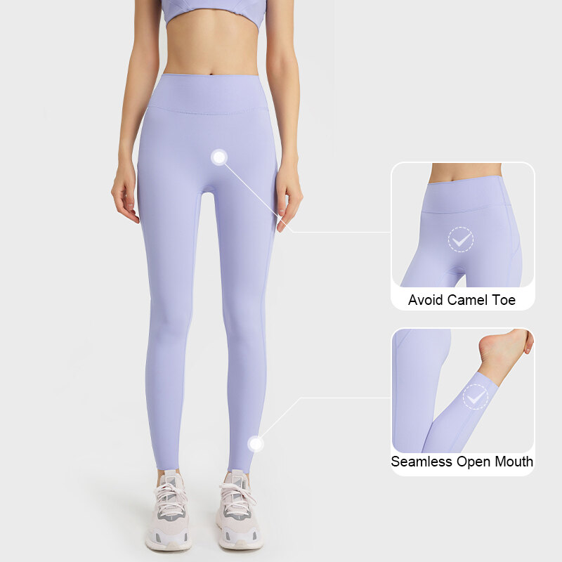 Wholesale yoga leggings without Front Seam Custom Logo